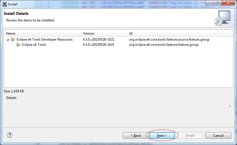 Install E4 Tools Developer Resources For Eclipse