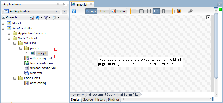 Create Update And Delele Data Using Adf Form In Adf Bc