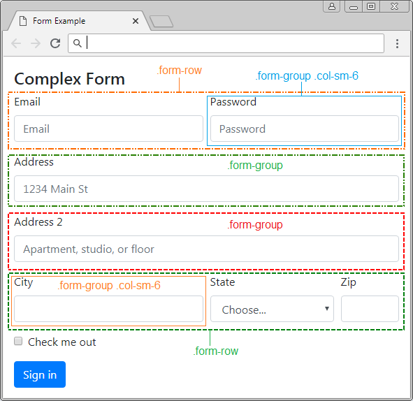 Bootstrap Form O7planning