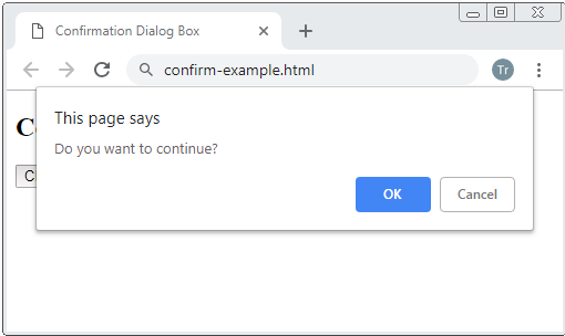  Html Confirm Box Window model jp