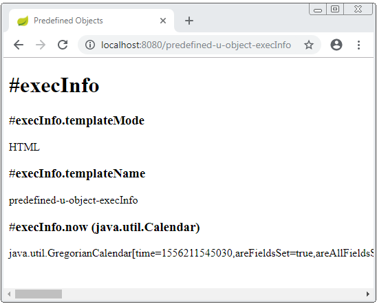 Thymeleaf Predefined Objects