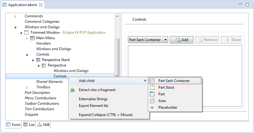Le Tutoriel Eclipse Rcp 4 Pour Débutant Application E4 Workbench